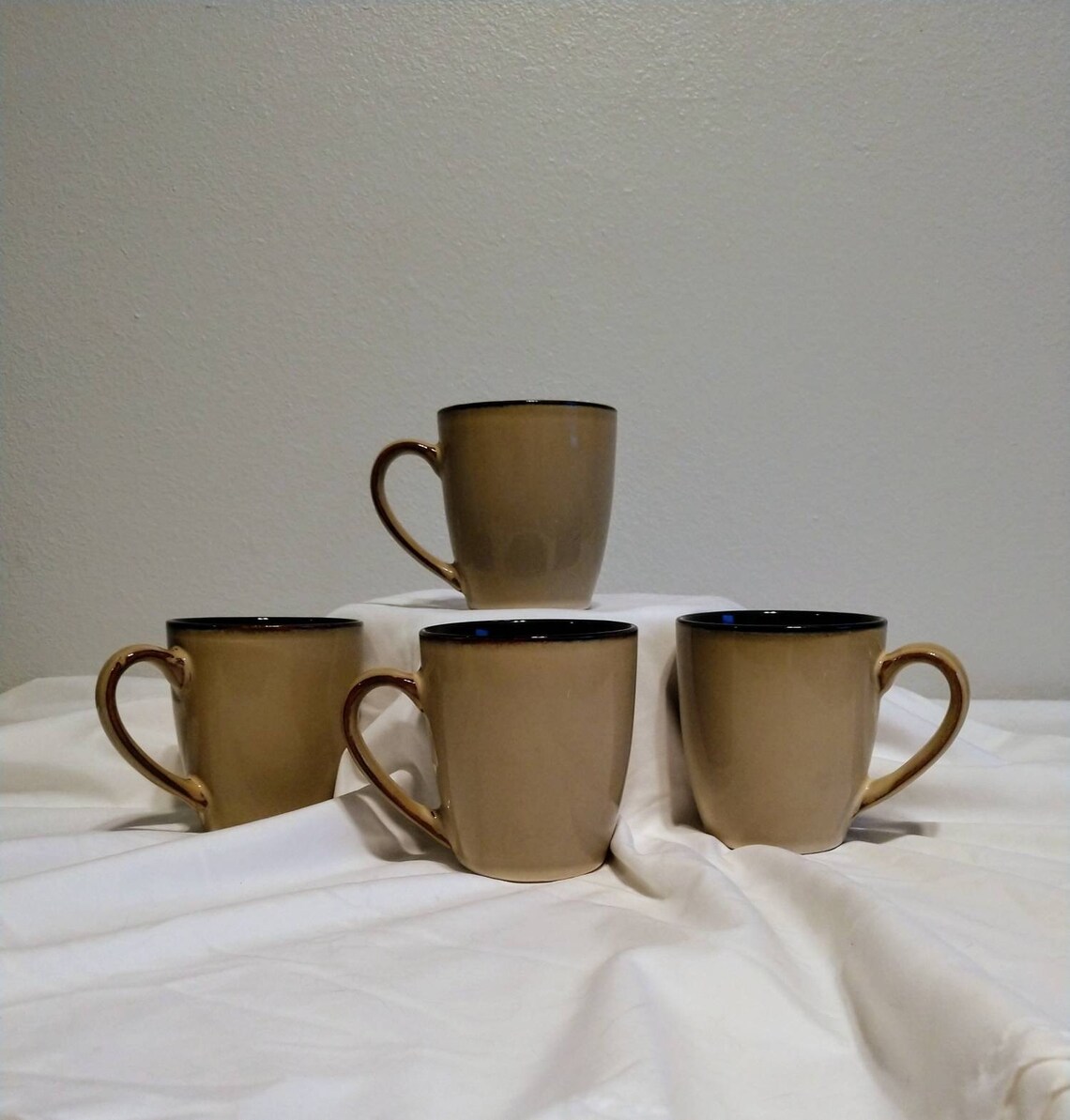 Set of 4 Earthenware Coffee Mugs by Pfaltzgraff. From the Taos - Etsy