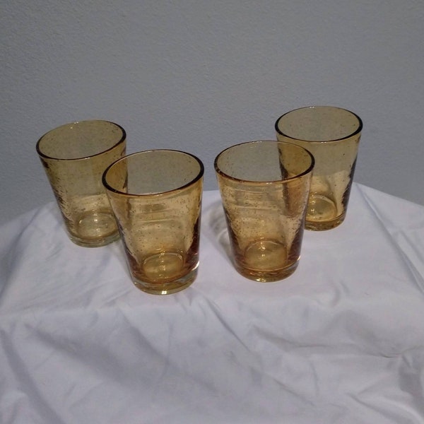 Amber Bubble Glass - Etsy