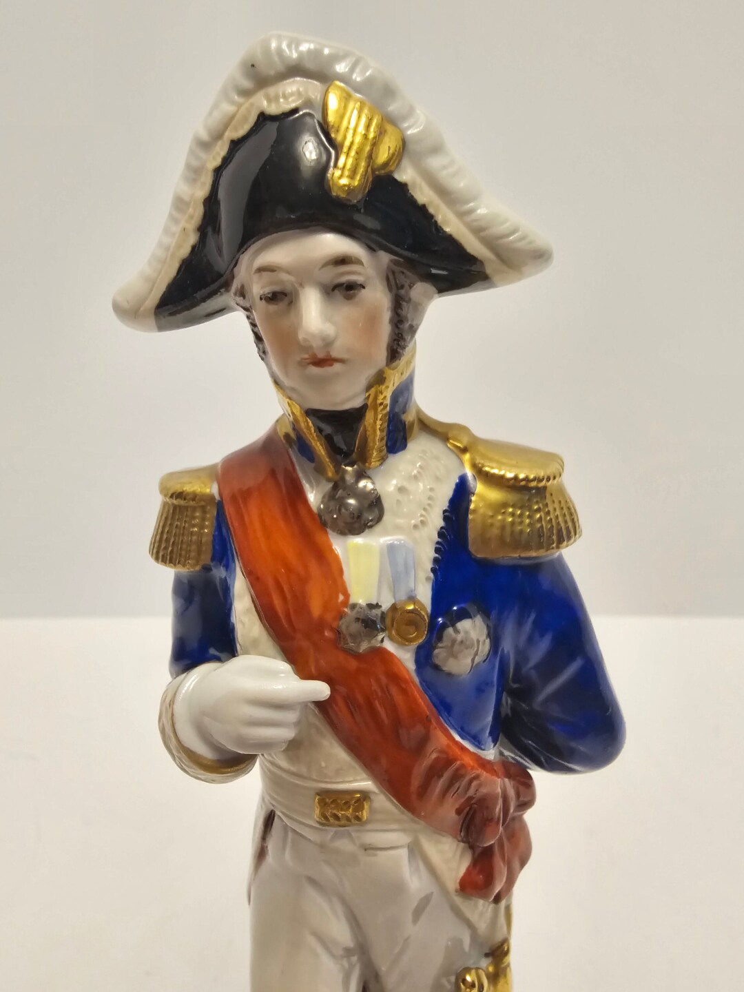 Scheibe Alsbach Kister German Porcelain General Ney Napoleonic Statue ...