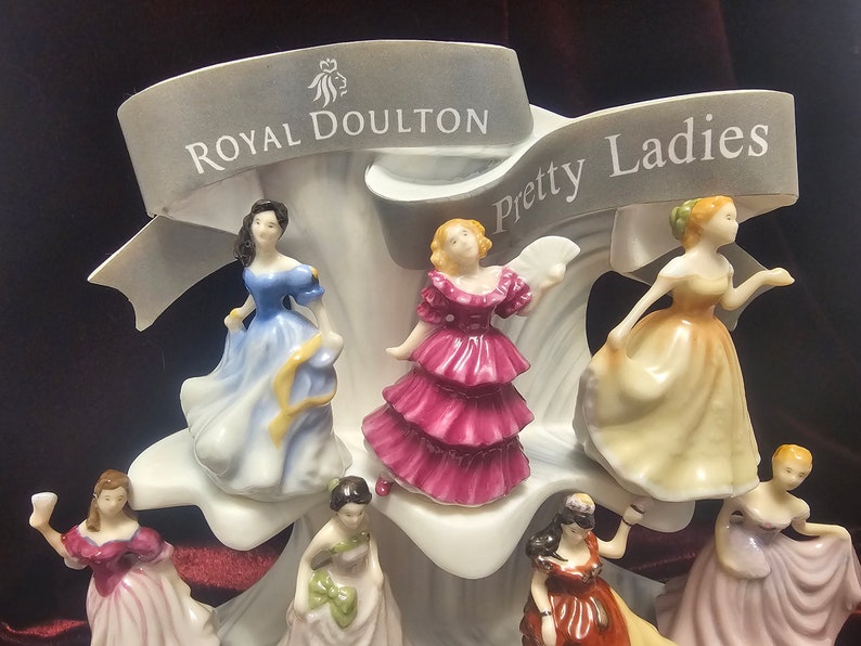 RARE Royal Doulton Pretty Ladies Miniatures With Stand Cardew ...