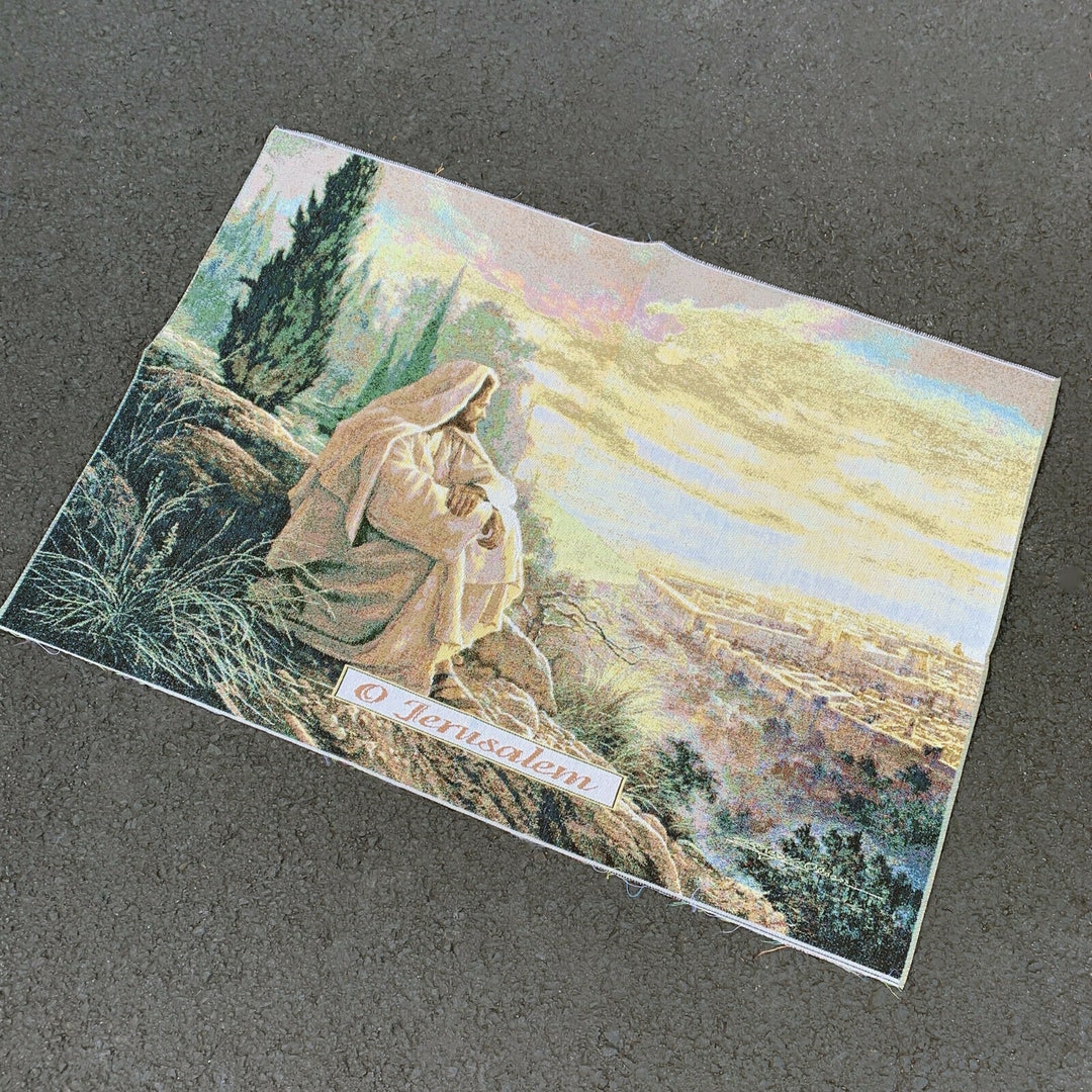 O Jerusalem ~ Jesus on Hillside Crafters Unfinished Tapestry Wall ...