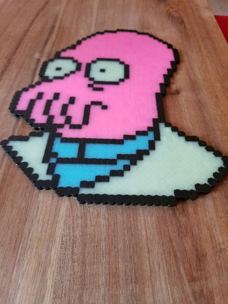 Perler Bead Dr. Zoidberg Futurama Glow in the Dark - Etsy