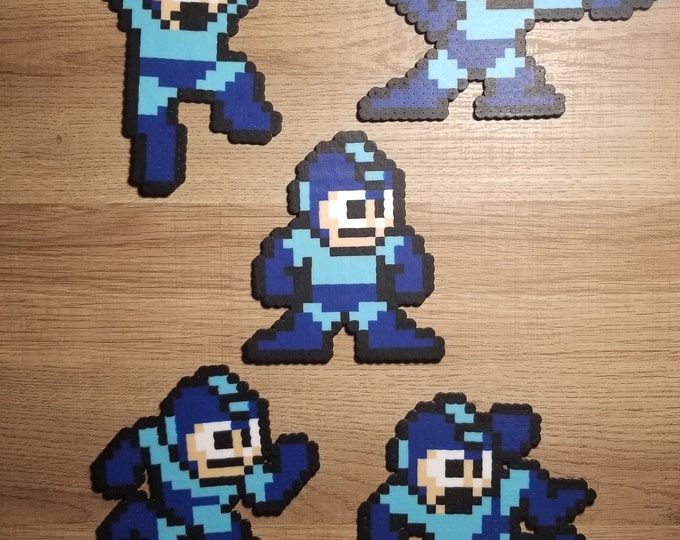 Perler Bead Mega Man - Etsy