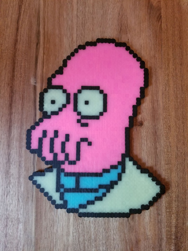 Perler Bead Dr. Zoidberg Futurama Glow in the Dark - Etsy