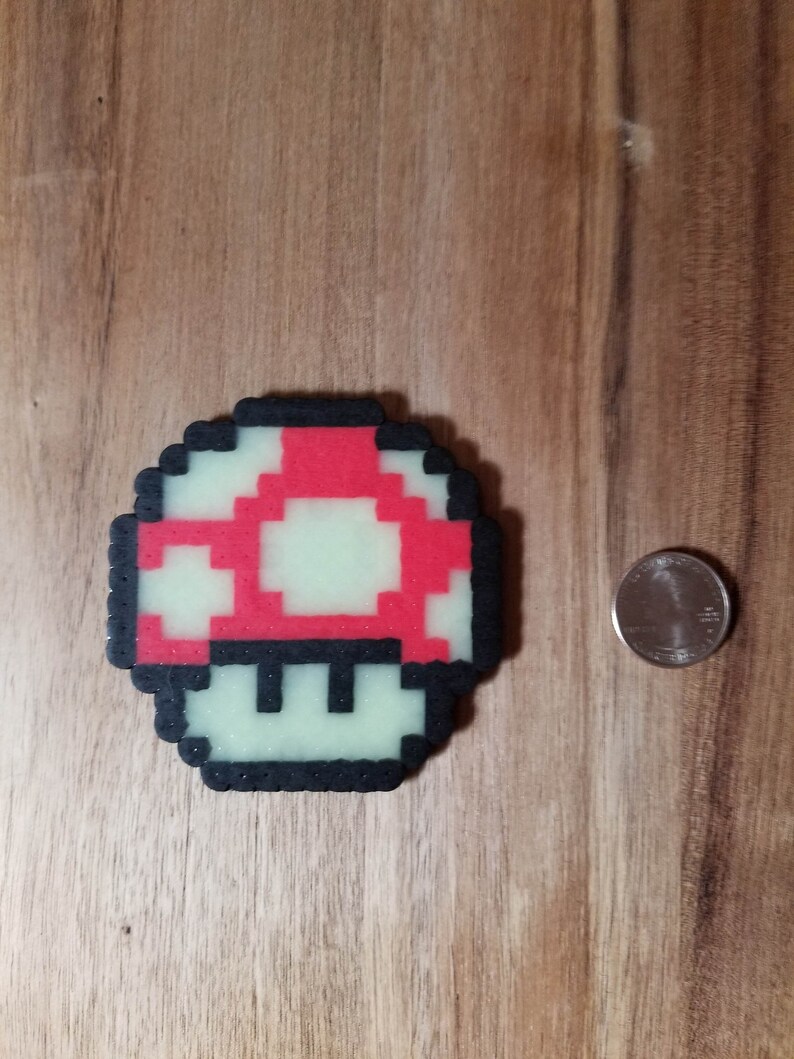 Glow in the Dark Mario Bros. Perler Bead Designs - Etsy Canada
