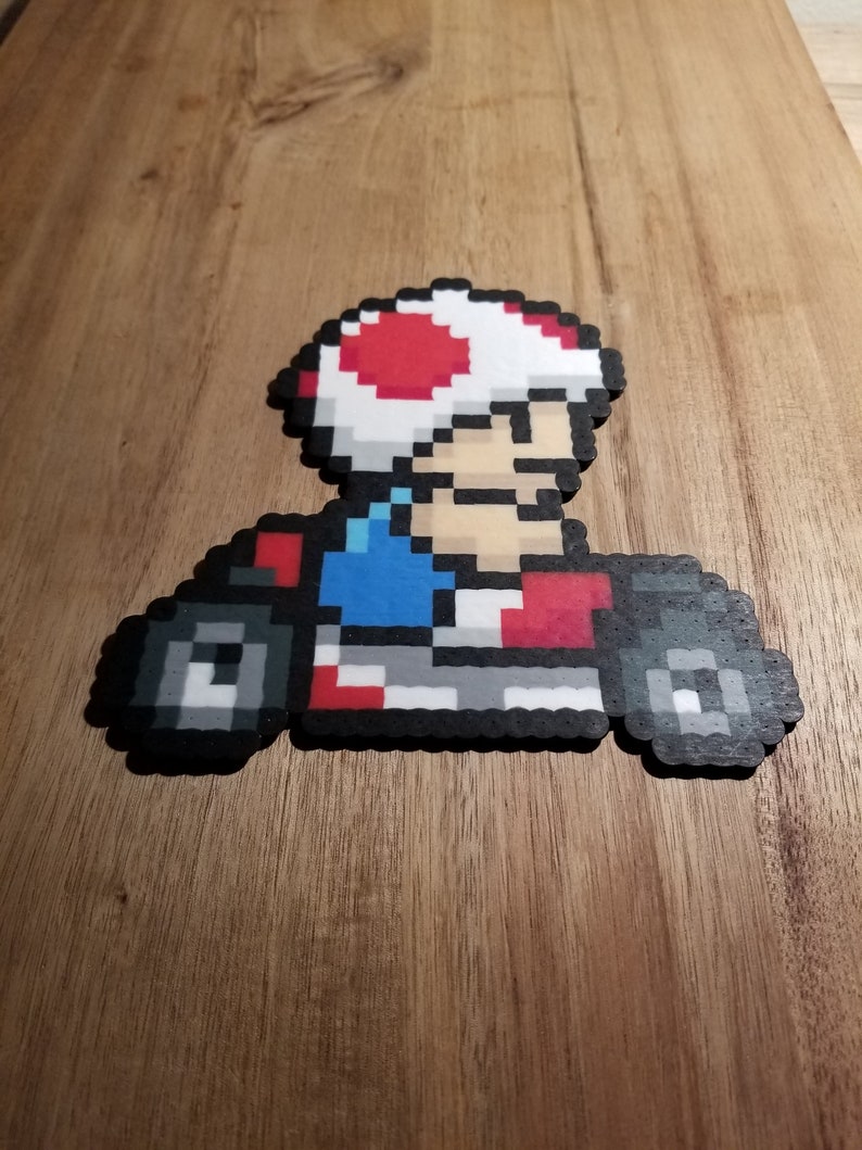Perler Bead Toad From Super Mario Kart - Etsy