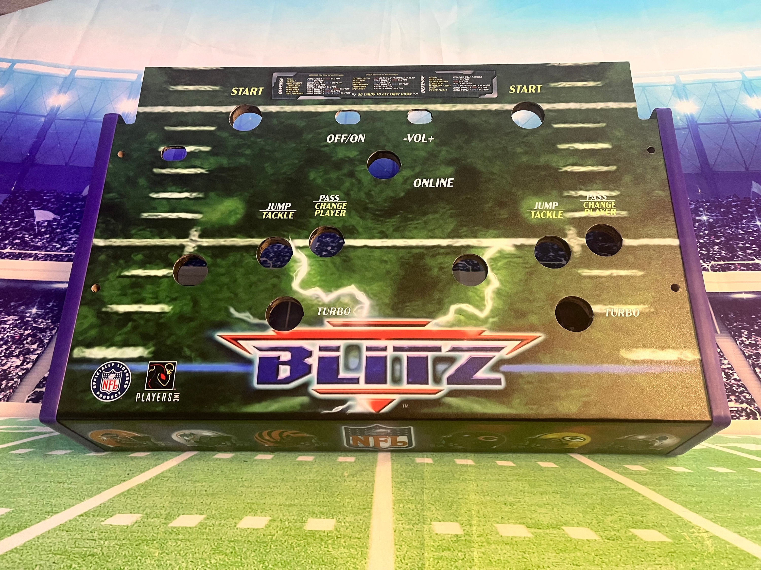 Arcade1up Blitz 2 Player Boss Control Panel for Stock Controls - Etsy