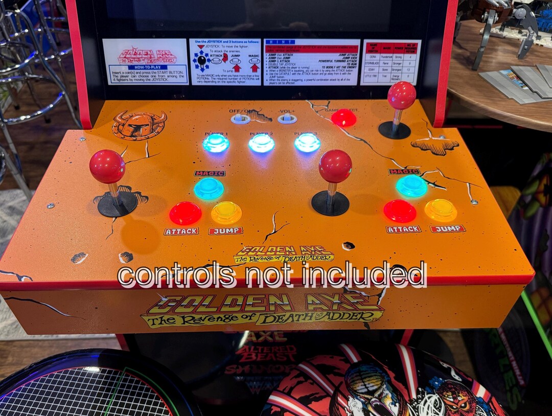 Arcade1up 4 Player to 2 Player Conversion Golden Axe Arcade1up - Etsy