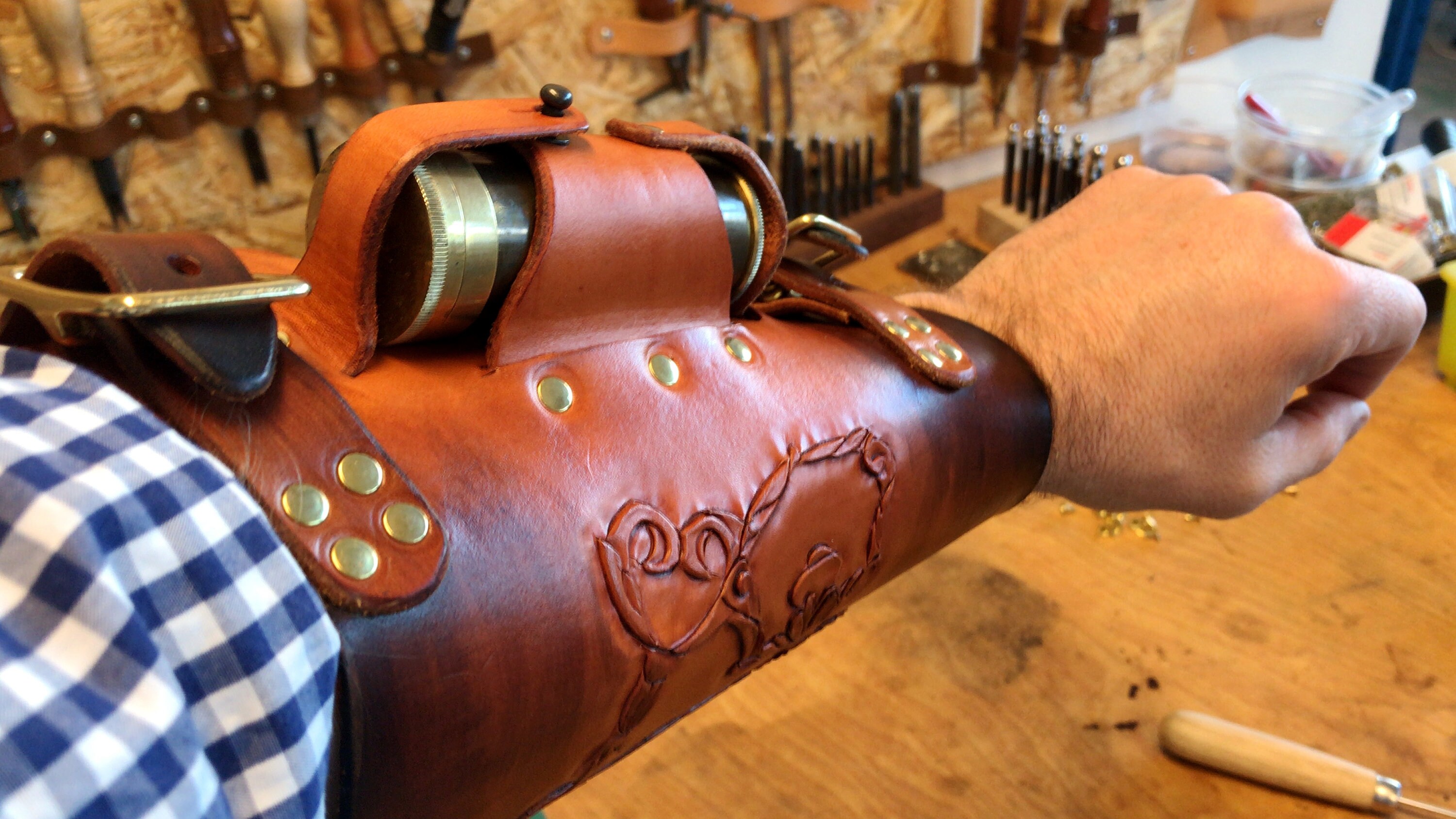 Steampunk Leather Brace - Etsy
