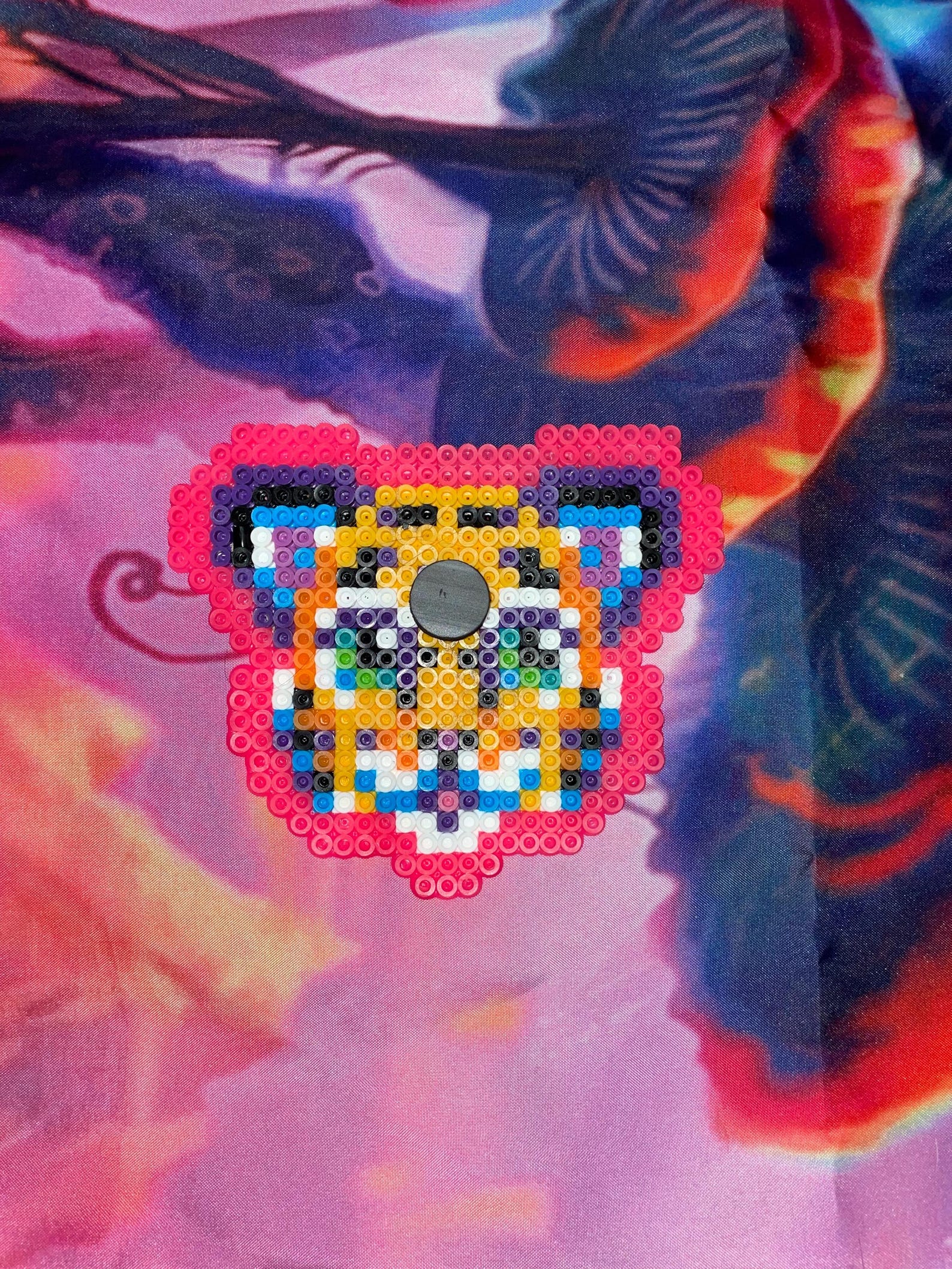 Rainbow Tiger Perler Bead Magnet - Etsy