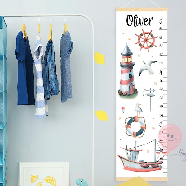 Boat Nautical Growth Chart - Etsy