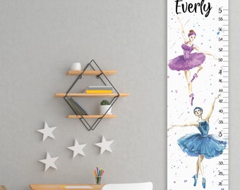Ballet Growth Chart Dancer Canvas Height Chart Ballet Nursery | Etsy