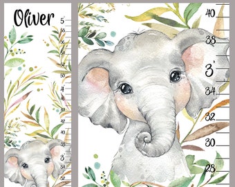 Elephant Growth Chart Baby Elephant Height Chart Cute Animals | Etsy
