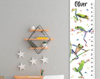 Frog Printable Wall Growth Chart