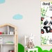 Personalised Height Chart Panda Bear Canvas Growth Chart - Etsy