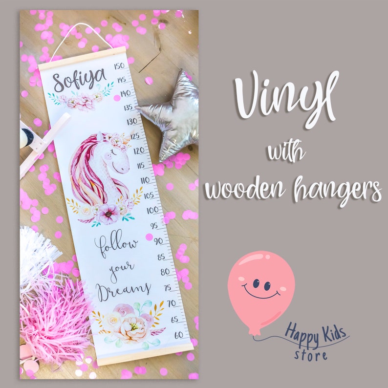 Ballet Growth Chart Dancer Canvas Height Chart Ballet Nursery - Etsy