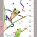 Height Chart Frogs Frog Baby Growth Chart Nursery Room Decor Shower or ...