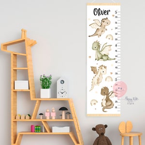 Dragon Growth Chart – Personalized Kids Height Ruler - Etsy