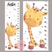 Giraffe Growth Chart Personalized Height Chart Safari Animals Nursery ...