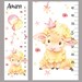 Cute Sheep Growth Chart Canvas Personalized Height Chart Lamb - Etsy