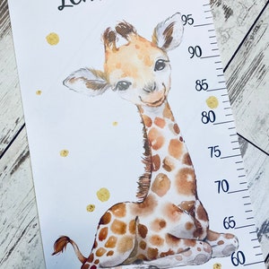 Height Chart Safari Animals Jungle Growth Chart Giraffe and Zebra ...