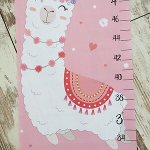 Llama Growth Chart Lama Height Chart Baby Alpaca Nursery Decor Shower ...