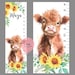 Highland Cow Growth Chart, Farm Animal Nursery Decor - Etsy