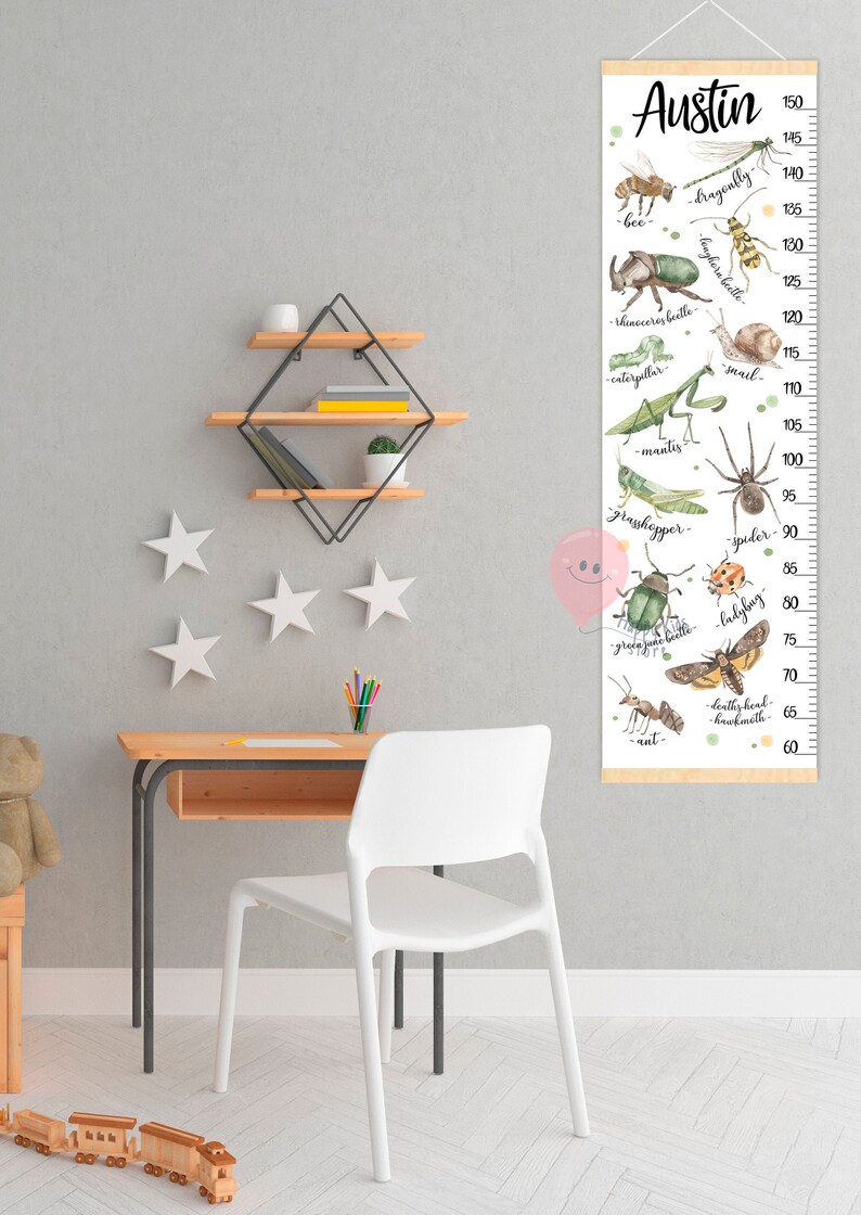 Bugs Growth Chart Insects Height Chart Future Entomologist - Etsy