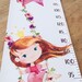 Princess Growth Chart Canvas Height Chart for Baby Girl - Etsy