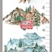 Adventure Growth Chart Nature Height Chart Mountains Nursery Wall Art ...