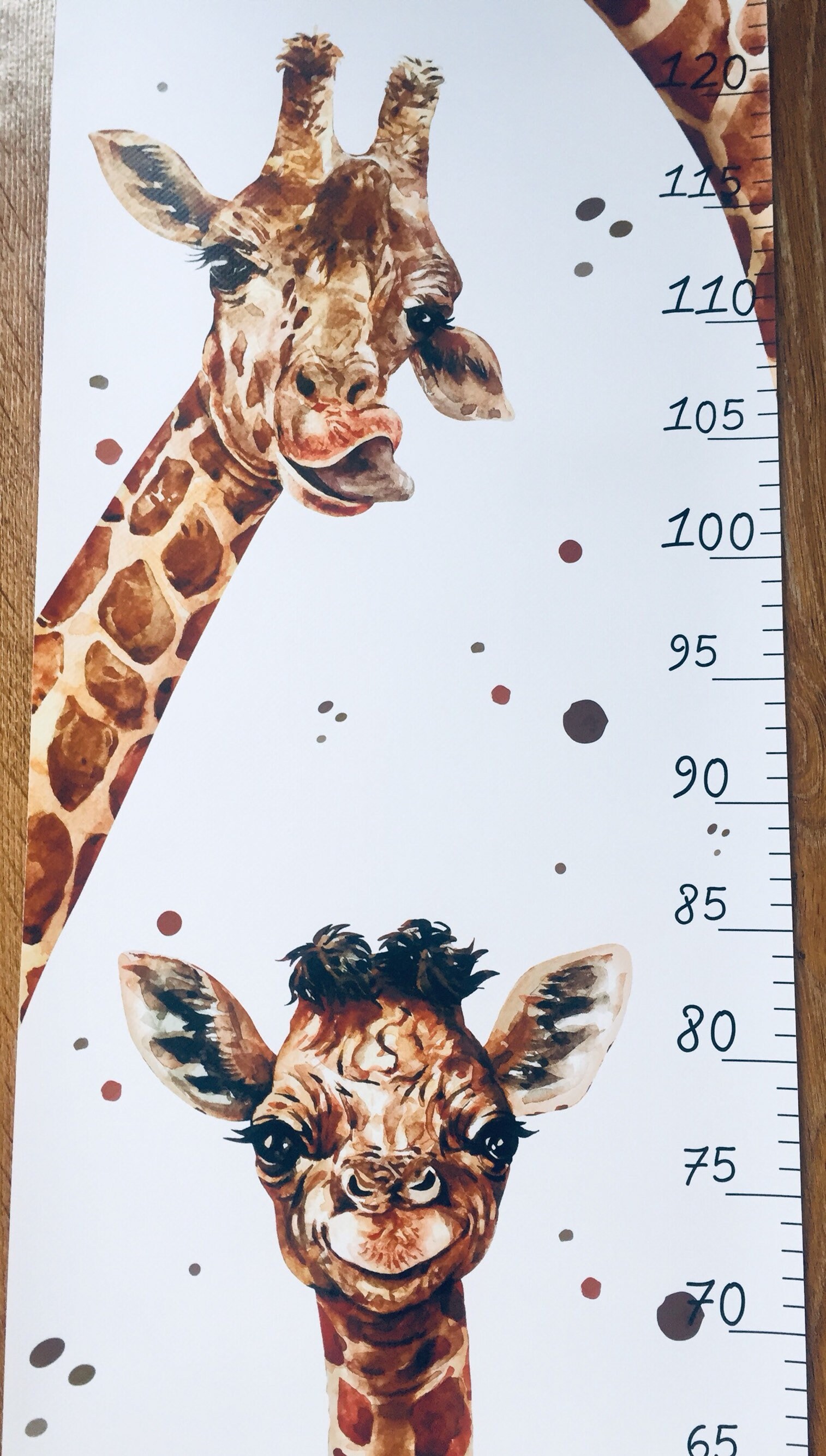 Funny Giraffe Growth Chart Personalized Height Chart Safari Etsy Canada