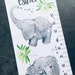 Elephant Height Chart Baby Elephant Growth Chart Animals Nursery Art ...