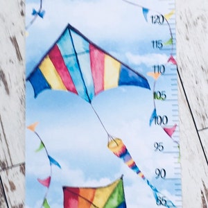 Kite in the Wind Growth Chart Sky Height Chart Kites Nursery | Etsy