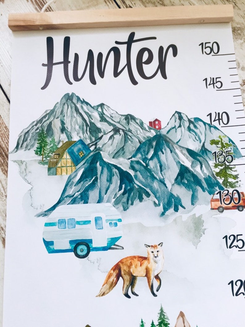 Adventure Growth Chart Nature Height Chart Mountains Nursery - Etsy