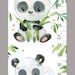 Panda Bear Growth Chart Pandas Nursery Decor Animals Height - Etsy