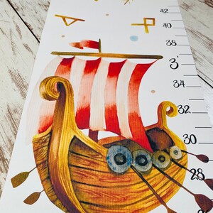 Viking Growth Chart Personalized Height Chart Scandinavian Vikings ...