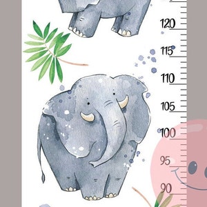 Elephant Height Chart Baby Elephant Growth Chart Animals | Etsy