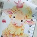 Cute Sheep Growth Chart Canvas Personalized Height Chart Lamb - Etsy