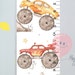 Monster Truck Height Chart Boy Growth Chart Trucks Nursery - Etsy
