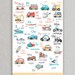 Transportation Alphabet Poster Watercolor Transport Nursery Wall Decor ...