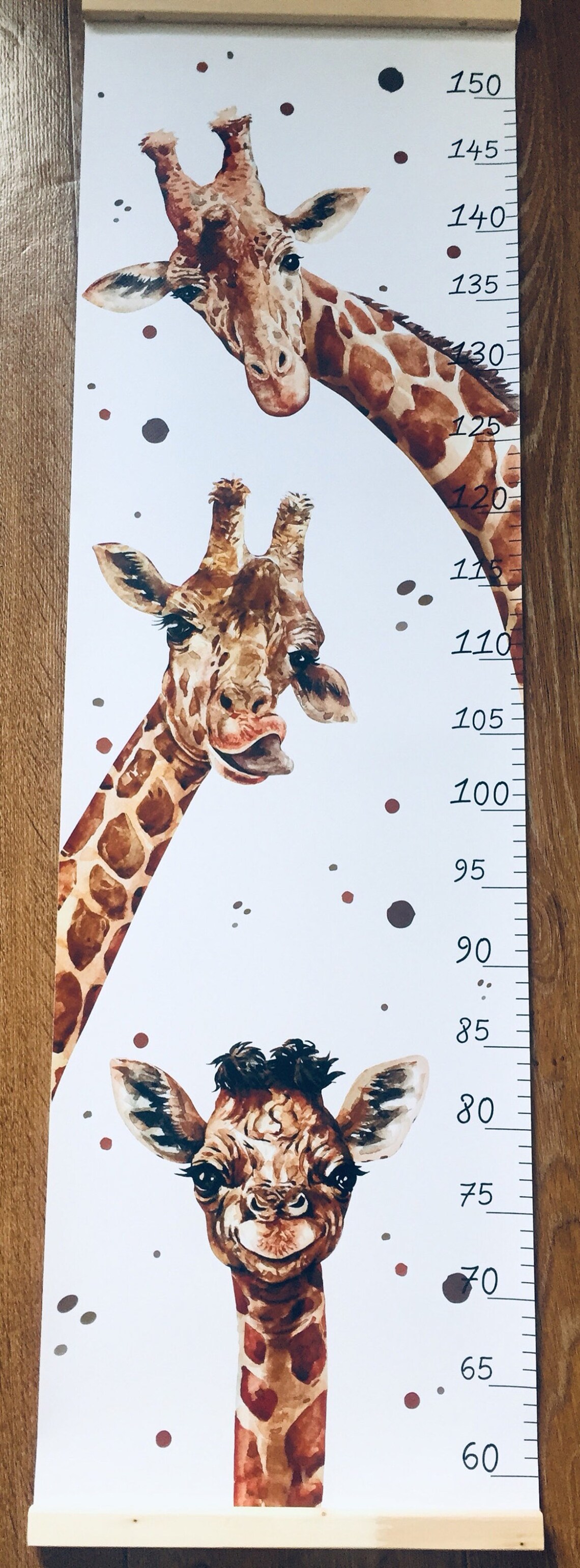 Funny Giraffe Growth Chart Personalized Height Chart Safari | Etsy