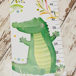 Height Chart Crocodile Alligator Baby Growth Chart Jungle Animals ...