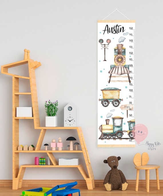 Train Height Chart Locomotive Growth Chart for Boy Train Kid | Etsy
