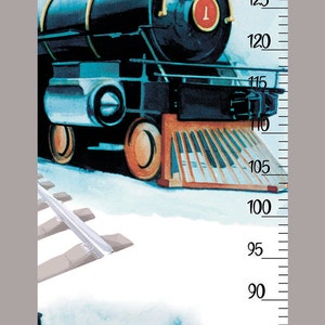 Train Height Chart Locomotive Growth Chart Train Kid Gift Shower or ...