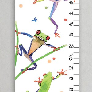 Height Chart Frogs Frog Baby Growth Chart Nursery Room Decor Shower or ...