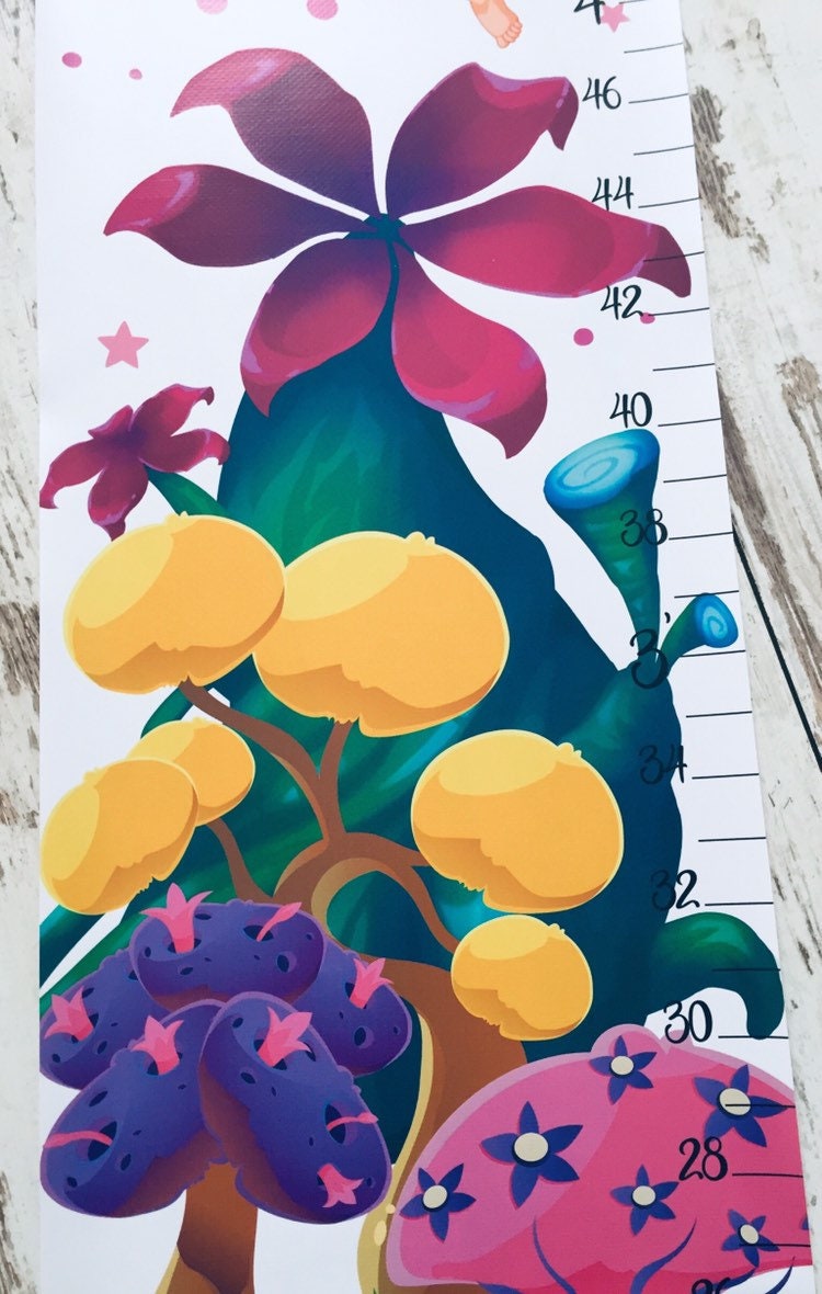 Height Chart Fairy With Magic Forest Girl Growth Chart Fairy - Etsy