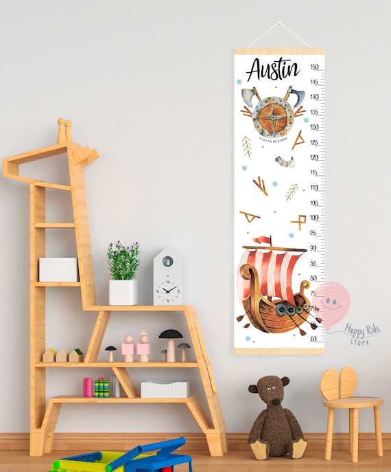 Viking Growth Chart Personalized Height Chart Scandinavian | Etsy