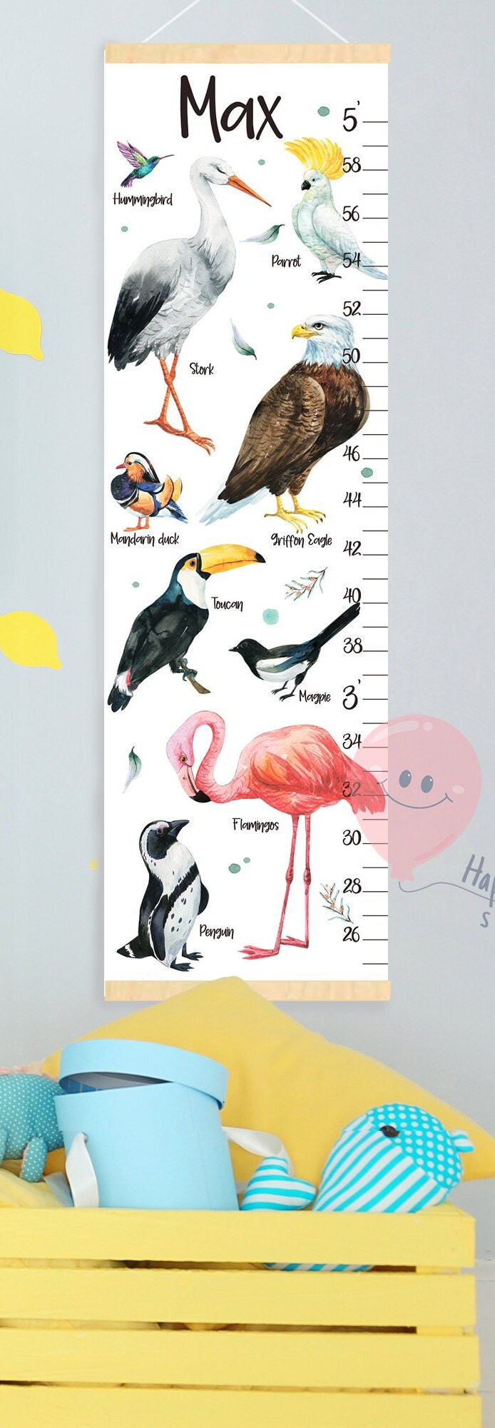Height Chart Birds World Birds Species Growth Chart - Etsy Canada