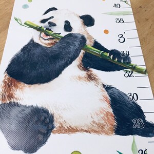 Panda Bear Growth Chart Personalised Kid's Height Chart Panda Bear ...