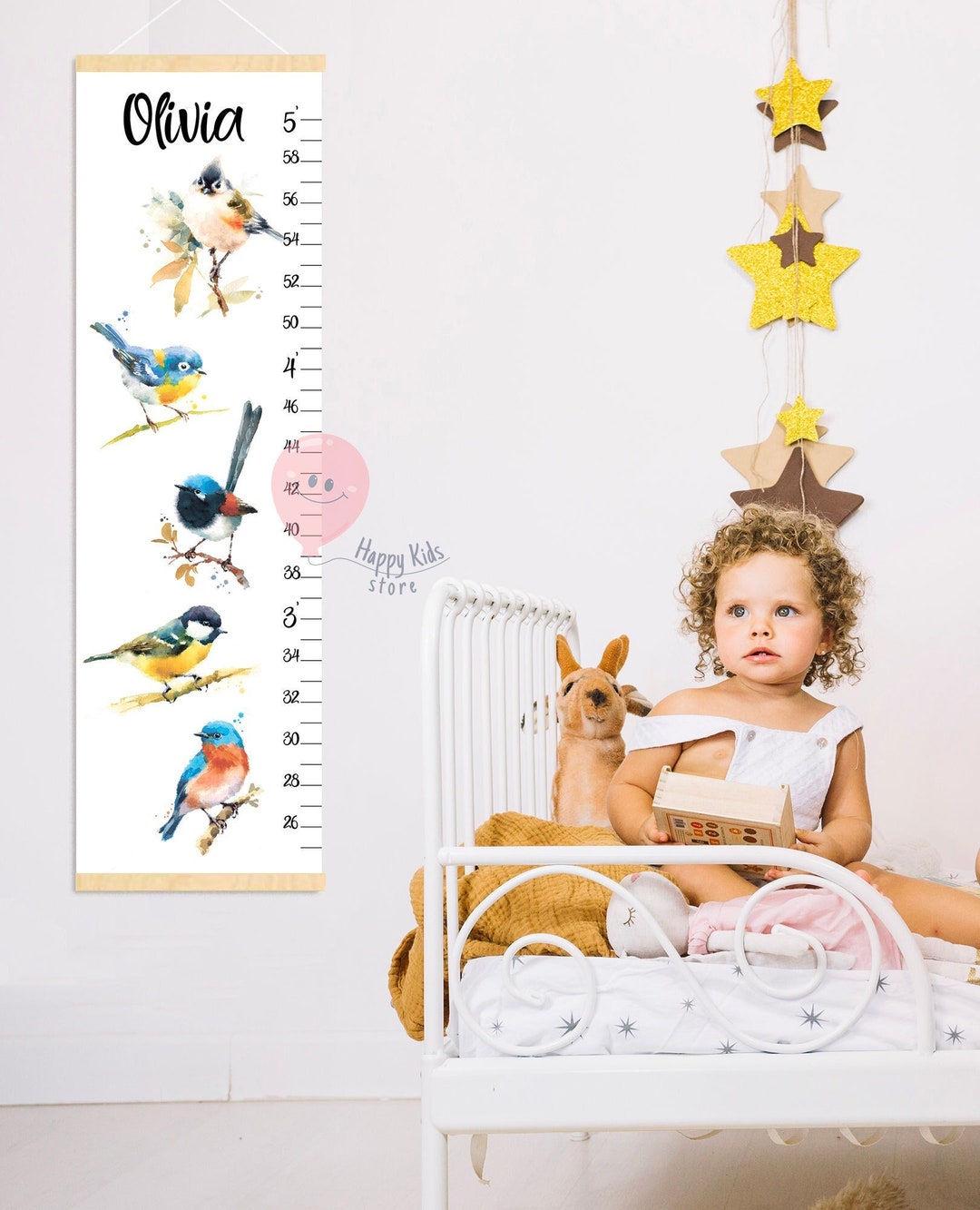 Height Chart Birds City Birds Growth Chart Future Ornithologist Nursery ...